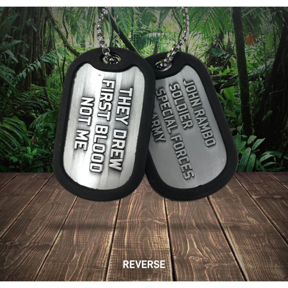 Rambo Dog Tags with ball chain Fanattic - Official