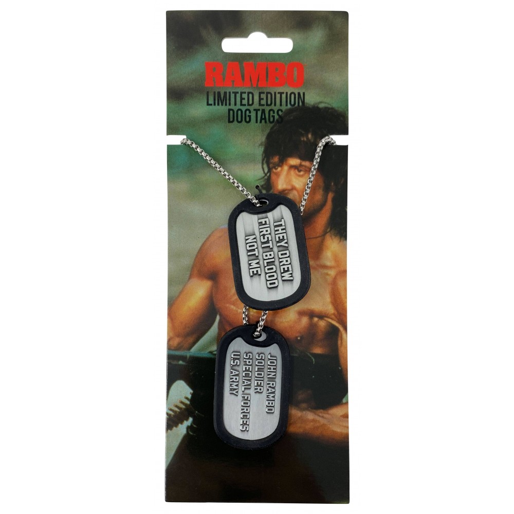 Rambo Dog Tags with ball chain Fanattic - Official