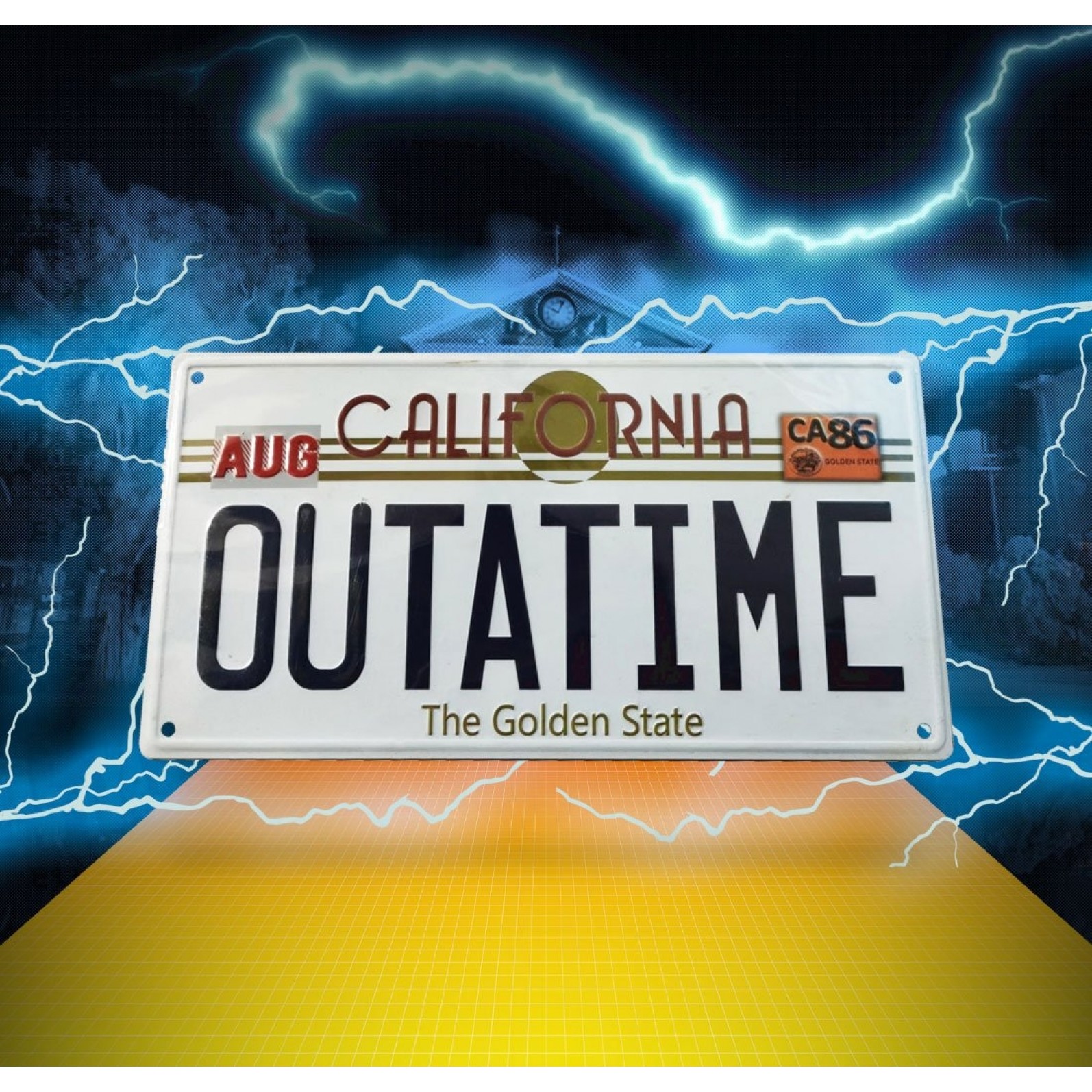 Back To The Future Outatime DeLorean License Plate Metal Sign FaNaTtic ...