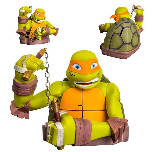 Teenage Mutant Ninja Turtles Michelangelo Bust Bank Money Box - official
